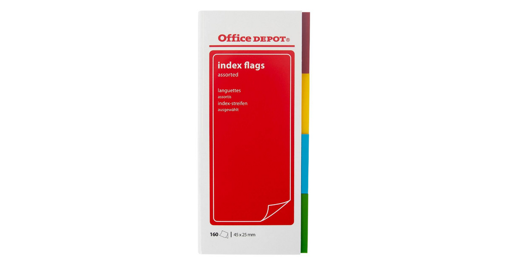 Index Flags Repositionable 25 x 45 mm Assorted 40 x 4 Pack – Legal ...