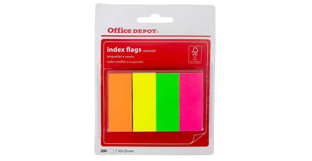 Index Flags 20 x 50 mm Assorted 50 x 4 Pack – Legal & General ...